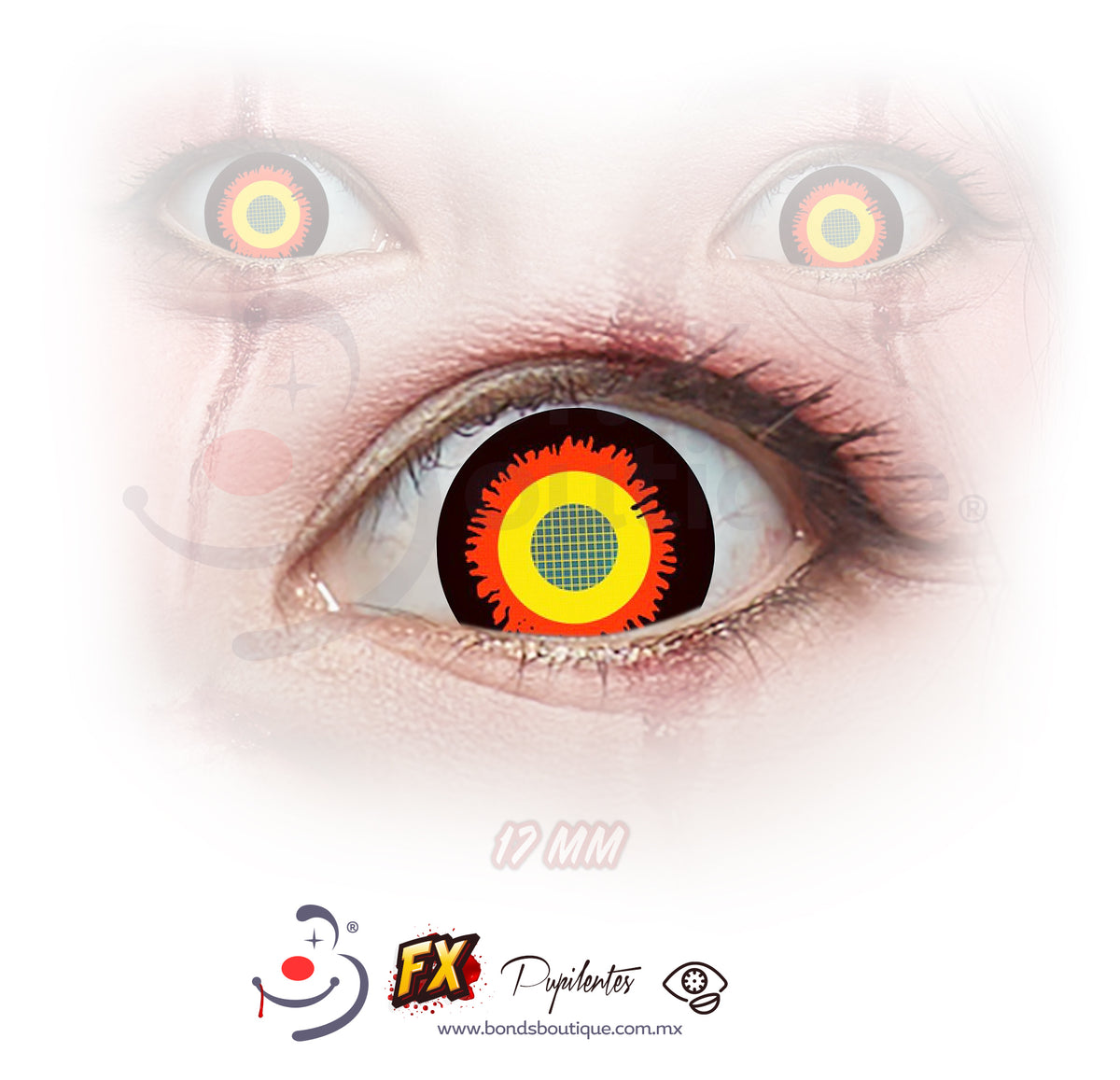 Pupilentes- Mini Sclera- Red Wolf — Bond's Boutique