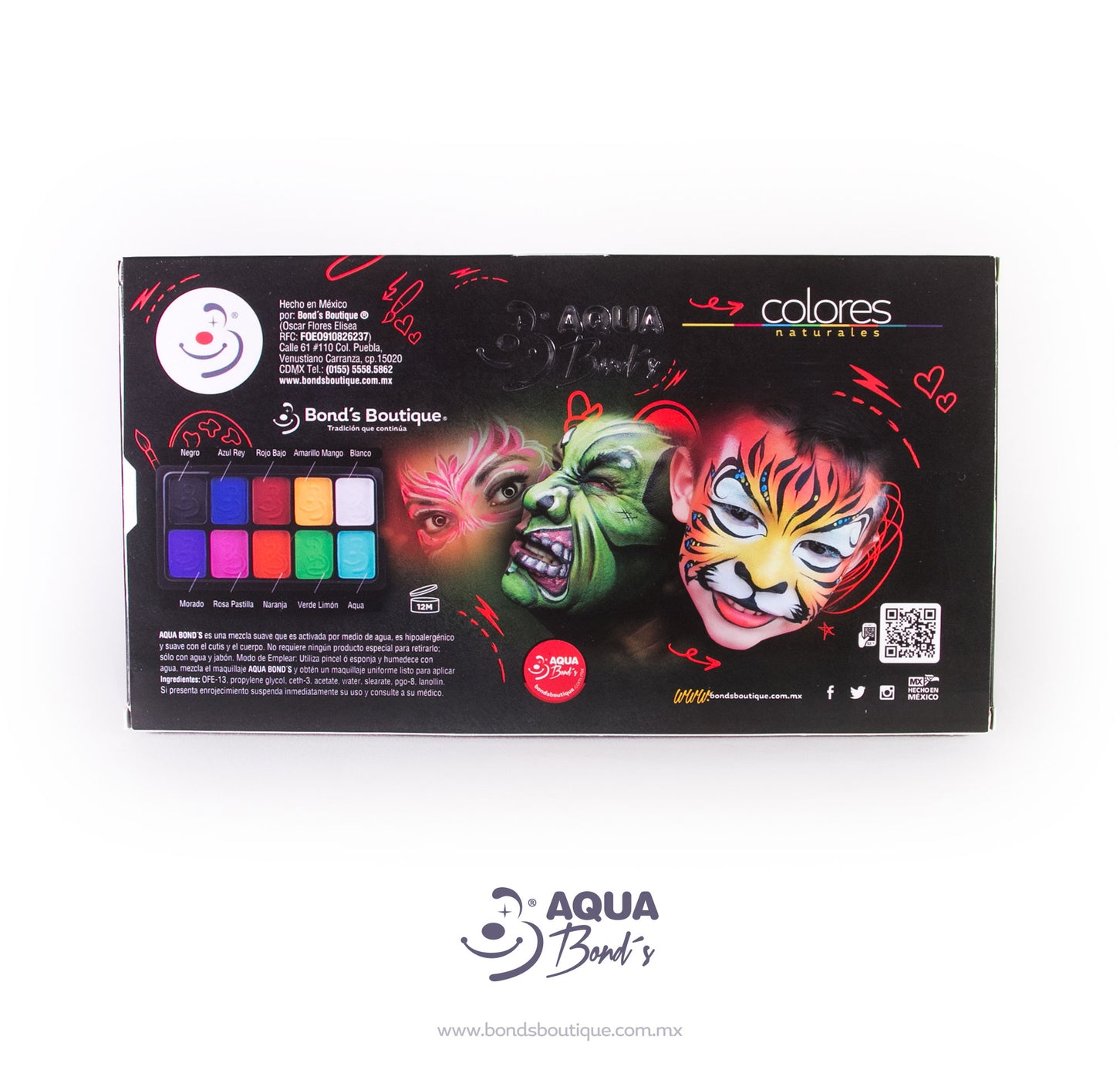 Paleta de 10 Colores "Básicos" | Bond's Boutique