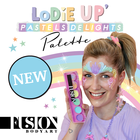 Fusion Body Art Lodie Up Face Painting Pink Palette - Elodie's Pastel ...